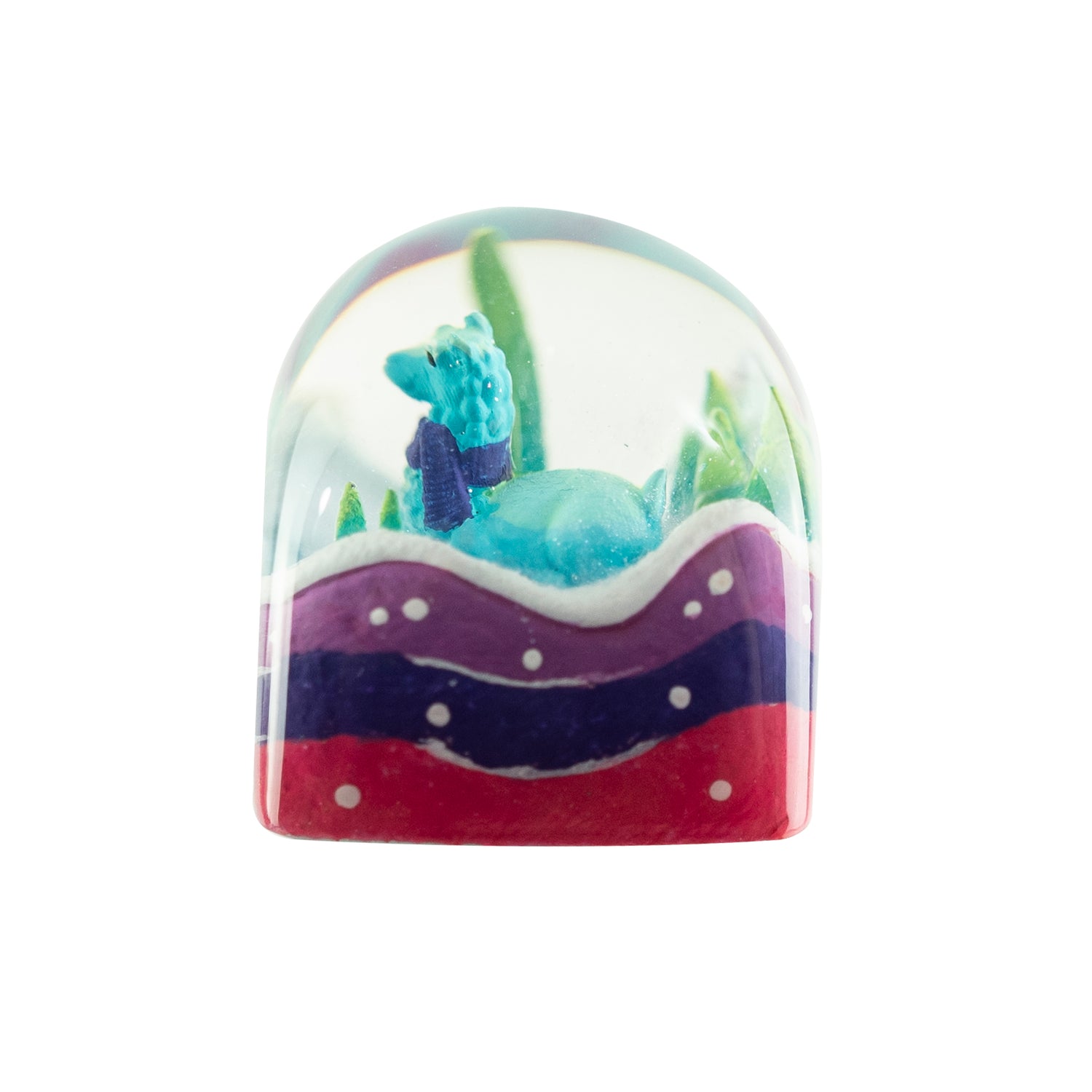 Dwarf Factory x MK Frostbit Llama Artisan Keycap DOM Profile Resin Art