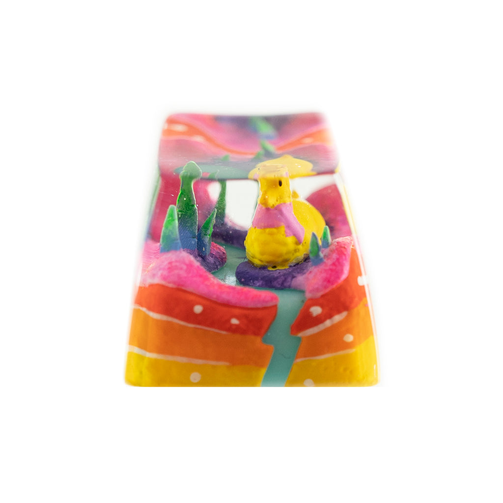 Dwarf Factory x MK Rainbow Llama Artisan Keycap SA Profile Resin Artis