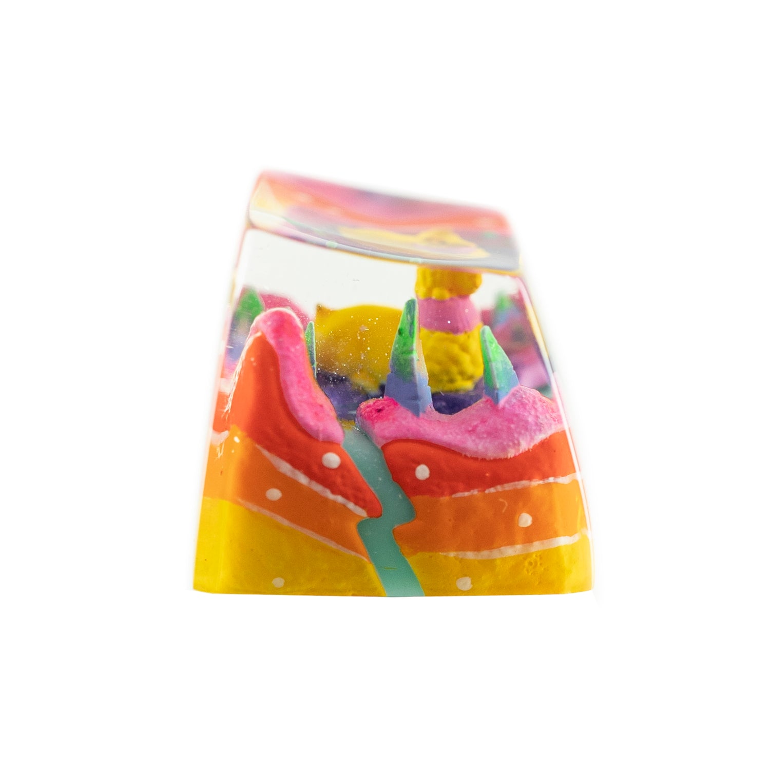 Dwarf Factory x MK Rainbow Llama Artisan Keycap SA Profile Resin Artis