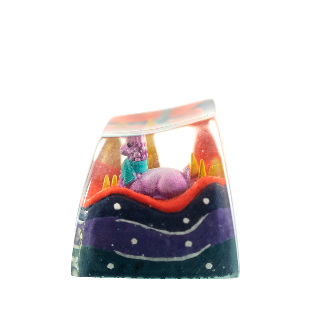 Dwarf Factory x MK Alien Llama Artisan Keycap SA Profile Resin Artisan
