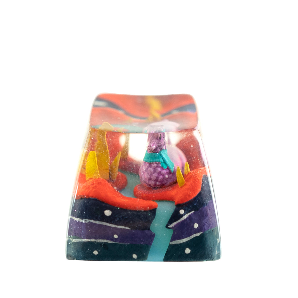 Dwarf Factory x MK Alien Llama Artisan Keycap SA Profile Resin Artisan