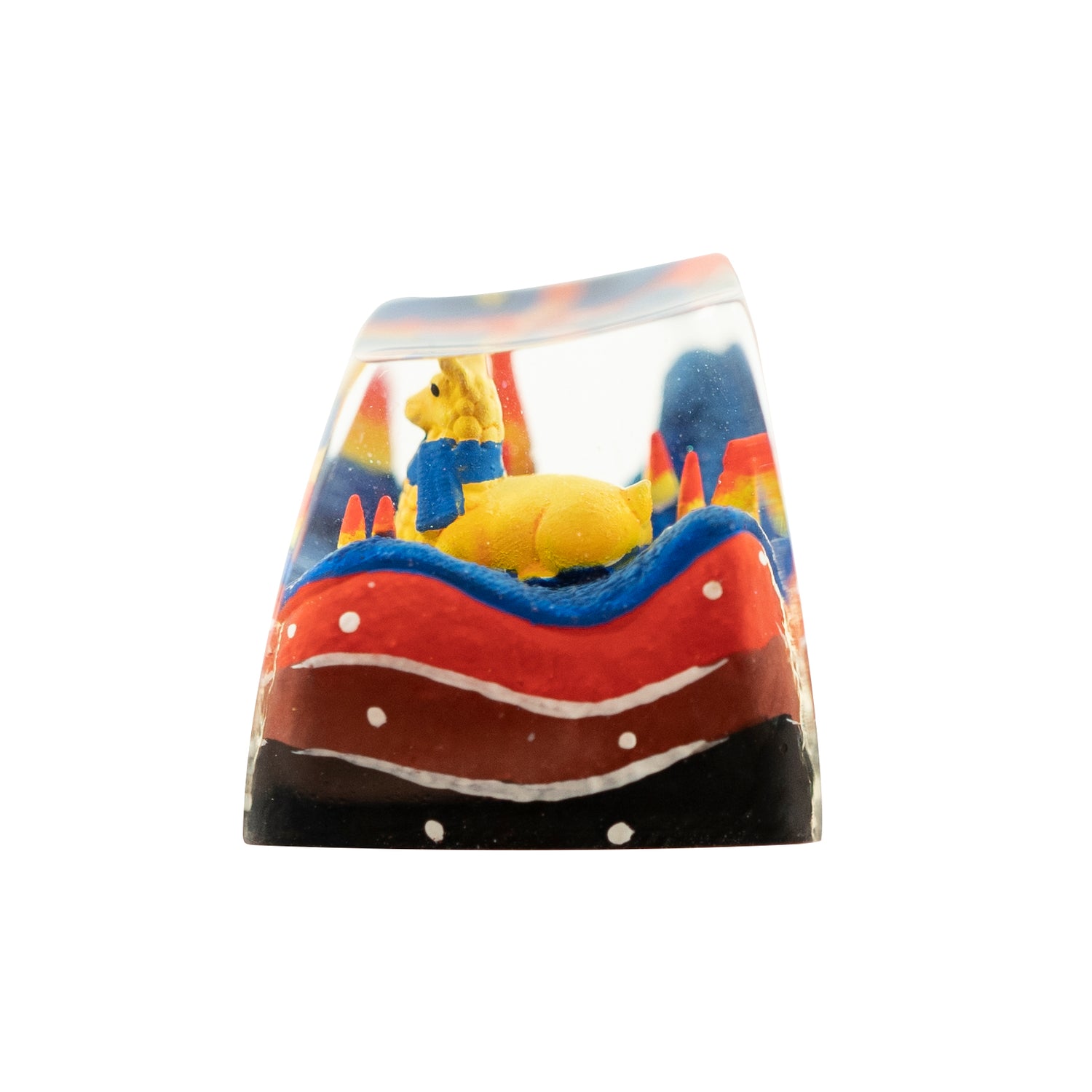 Dwarf Factory x MK Lava Llama Artisan Keycap SA Profile Resin Artisan
