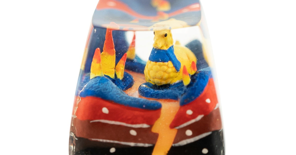 Dwarf Factory x MK Lava Llama Artisan Keycap SA Profile Resin Artisan