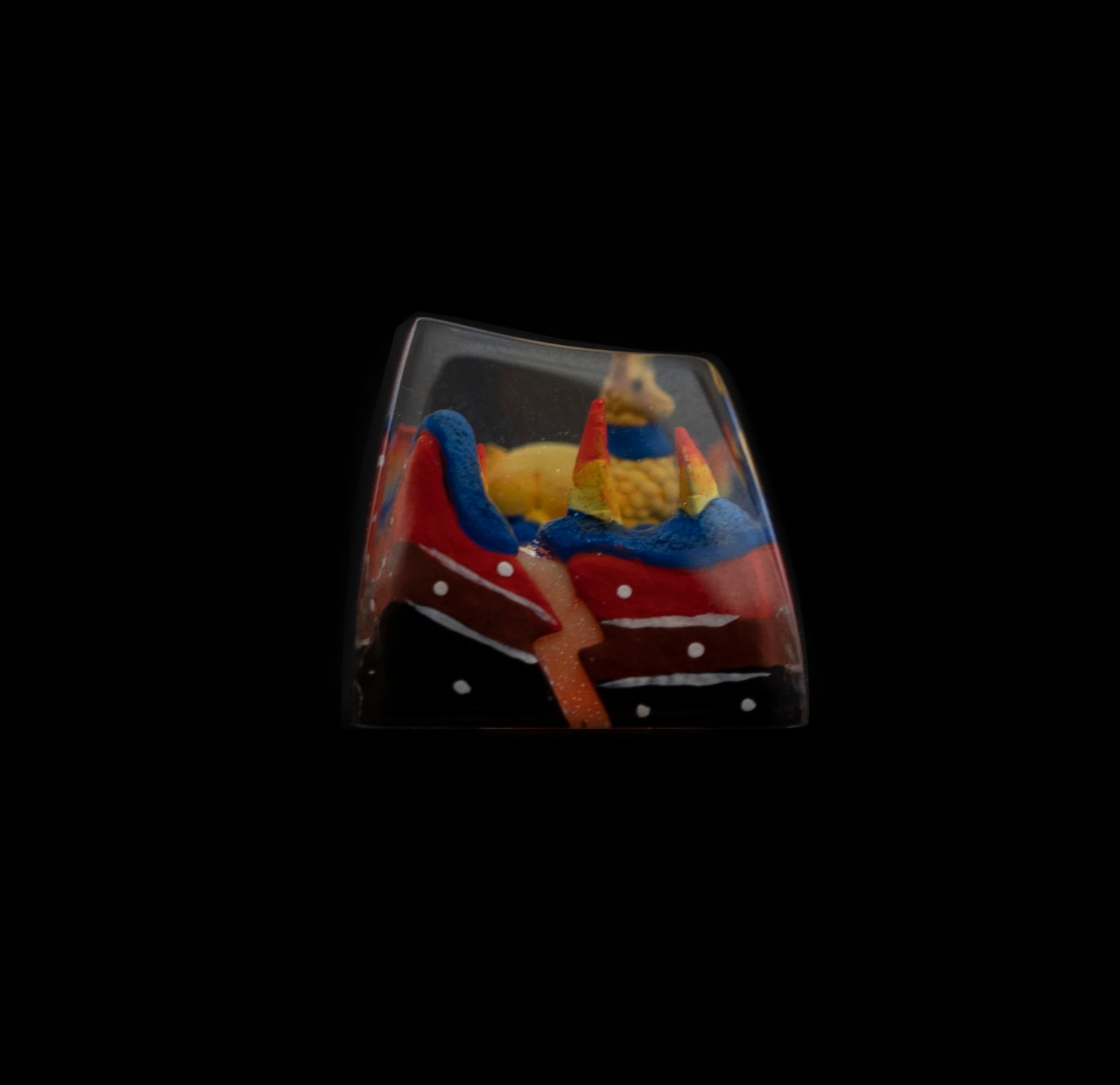Dwarf Factory x MK Lava Llama Artisan Keycap SA Profile Resin Artisan