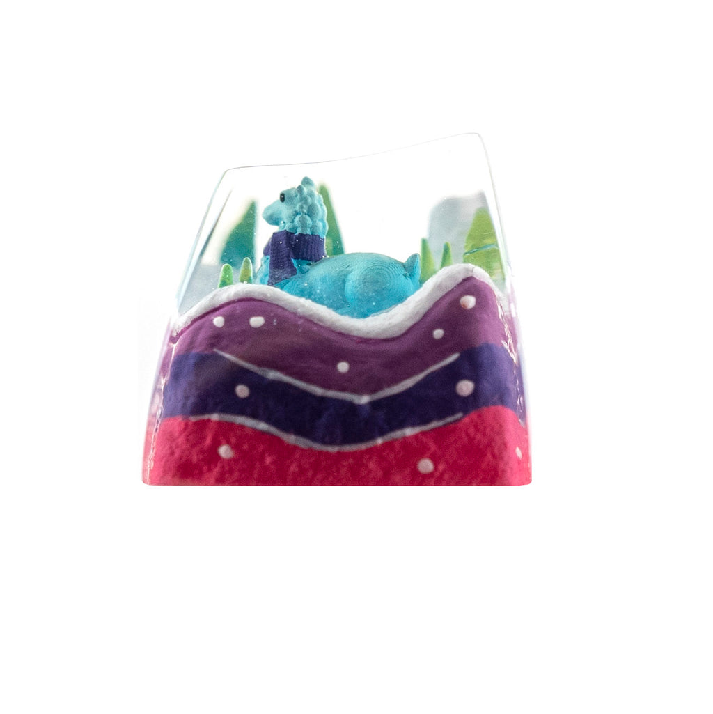 Dwarf Factory x MK Frostbit Llama Artisan Keycap SA Profile Resin Arti