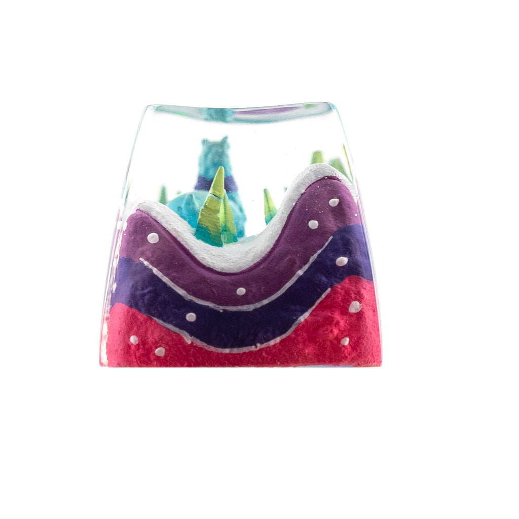 Dwarf Factory x MK Frostbit Llama Artisan Keycap SA Profile Resin Arti