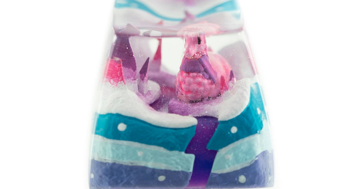 Dwarf Factory x MK Iceberg Llama Artisan Keycap SA Profile Resin Artis