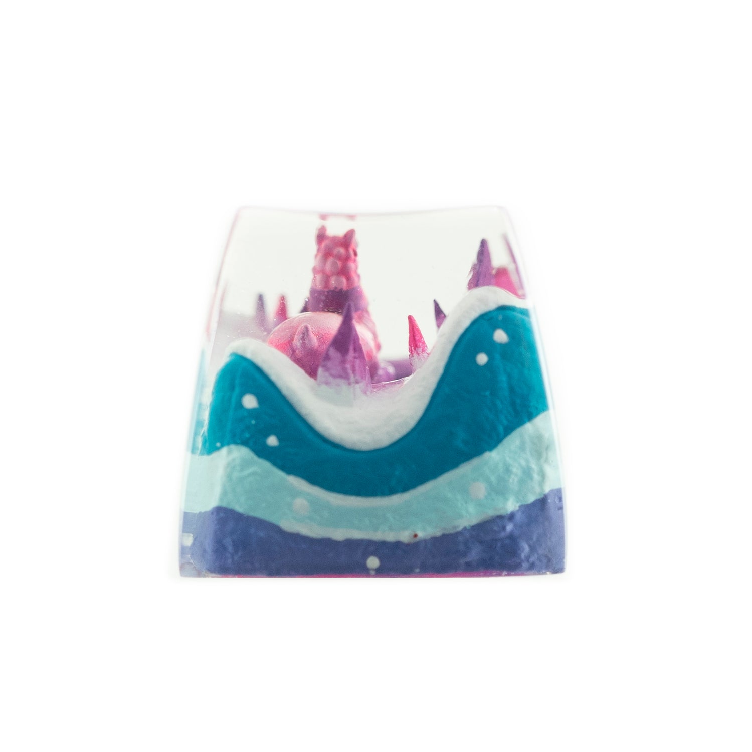 Dwarf Factory x MK Iceberg Llama Artisan Keycap SA Profile Resin Artis