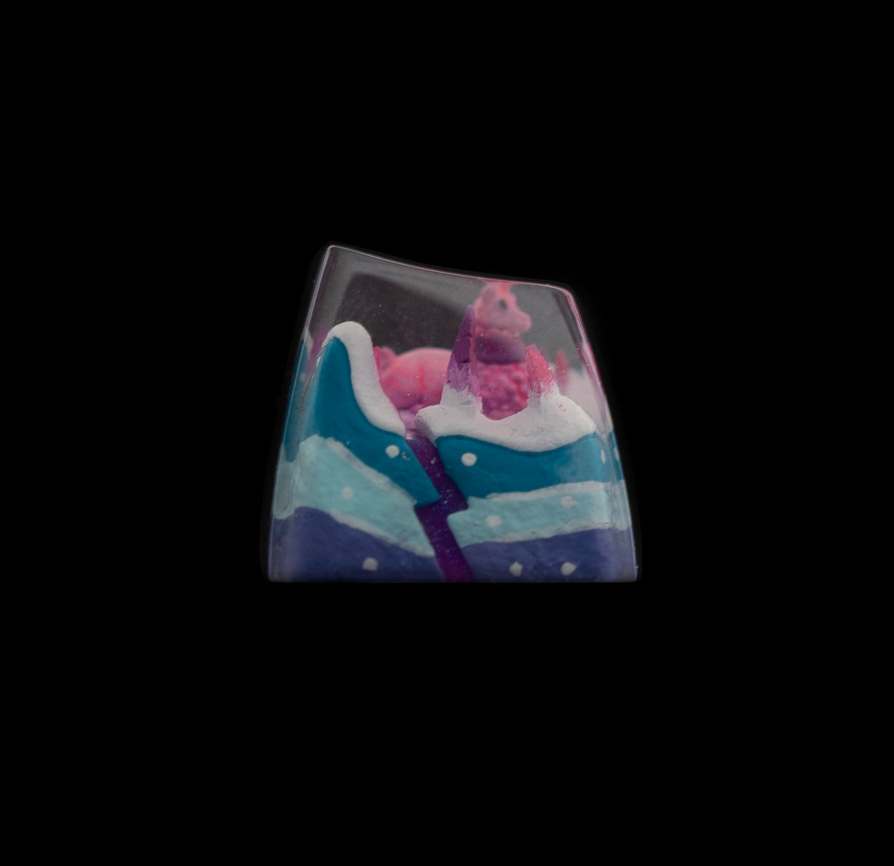 Dwarf Factory x MK Iceberg Llama Artisan Keycap SA Profile Resin Artis