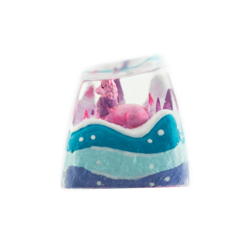 Dwarf Factory x MK Iceberg Llama Artisan Keycap SA Profile Resin Artis