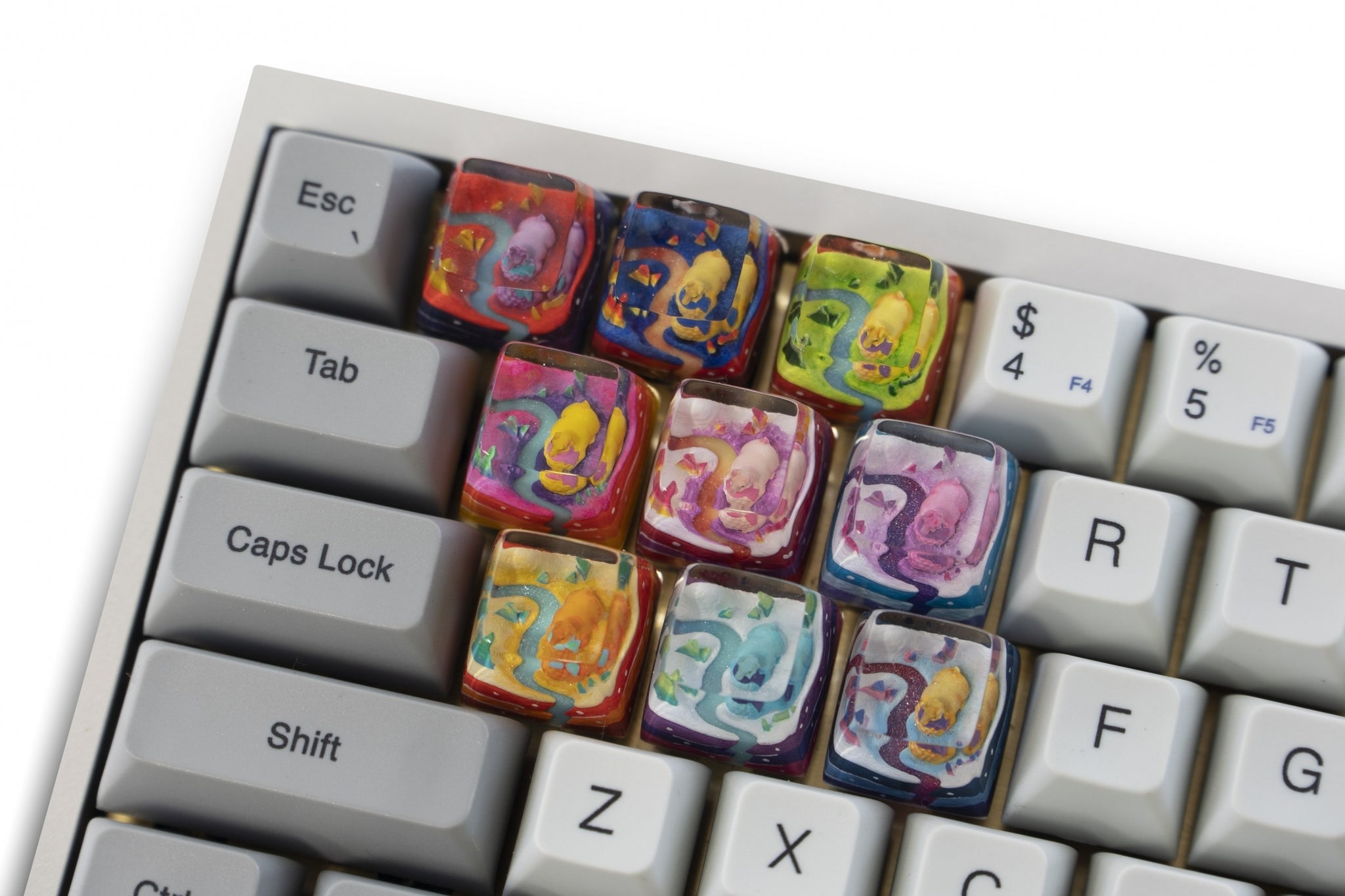 Dwarf Factory x MK Iceberg Llama Artisan Keycap SA Profile Resin Artis