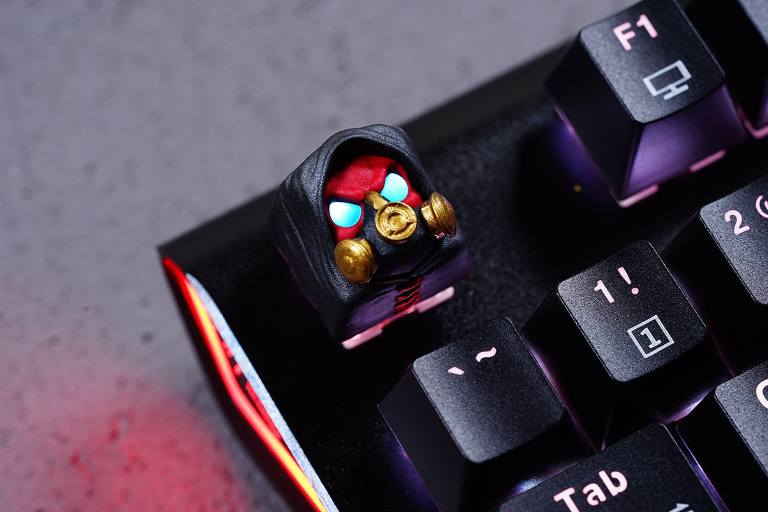 Hot Keys Project HKP Skull Face Dark Shadow Artisan Keycap
