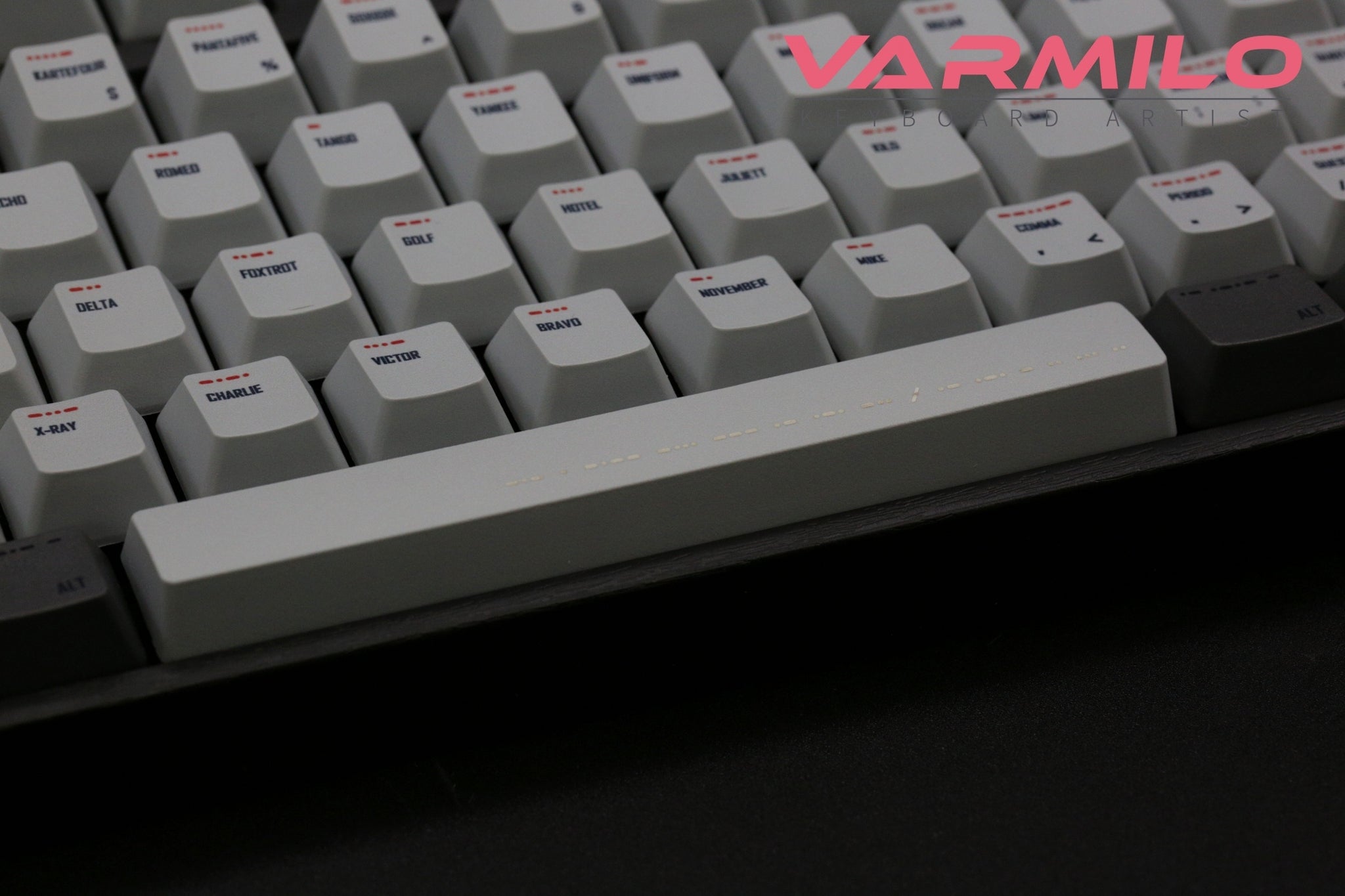 Varmilo Morse Code 108 Key Dye Sub PBT Keycap Set