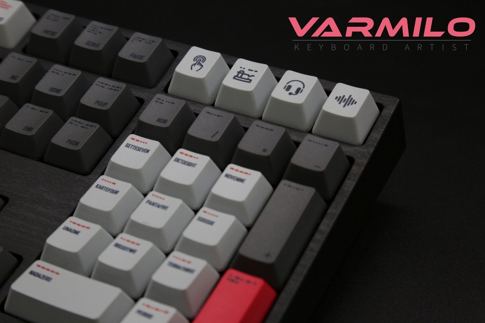 Varmilo Morse Code 108 Key Dye Sub PBT Keycap Set
