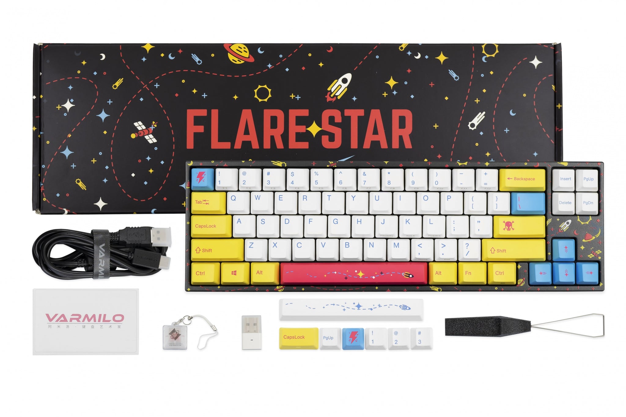 Varmilo x MK x Ducky Miya Pro Flare Star Special Edition Bluetooth Mec