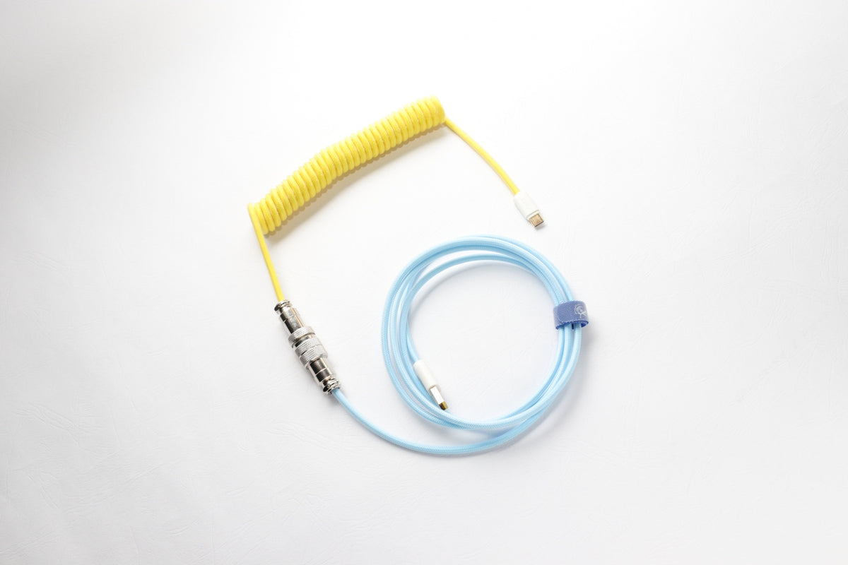 Ducky Cotton Candy Premicord Custom USB Cable w/ Coil