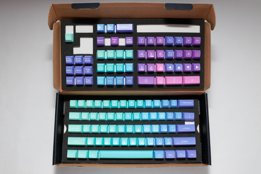 Hardcap x Ducky Azure 108 Key SA Profile Double Shot ABS Keycap Set