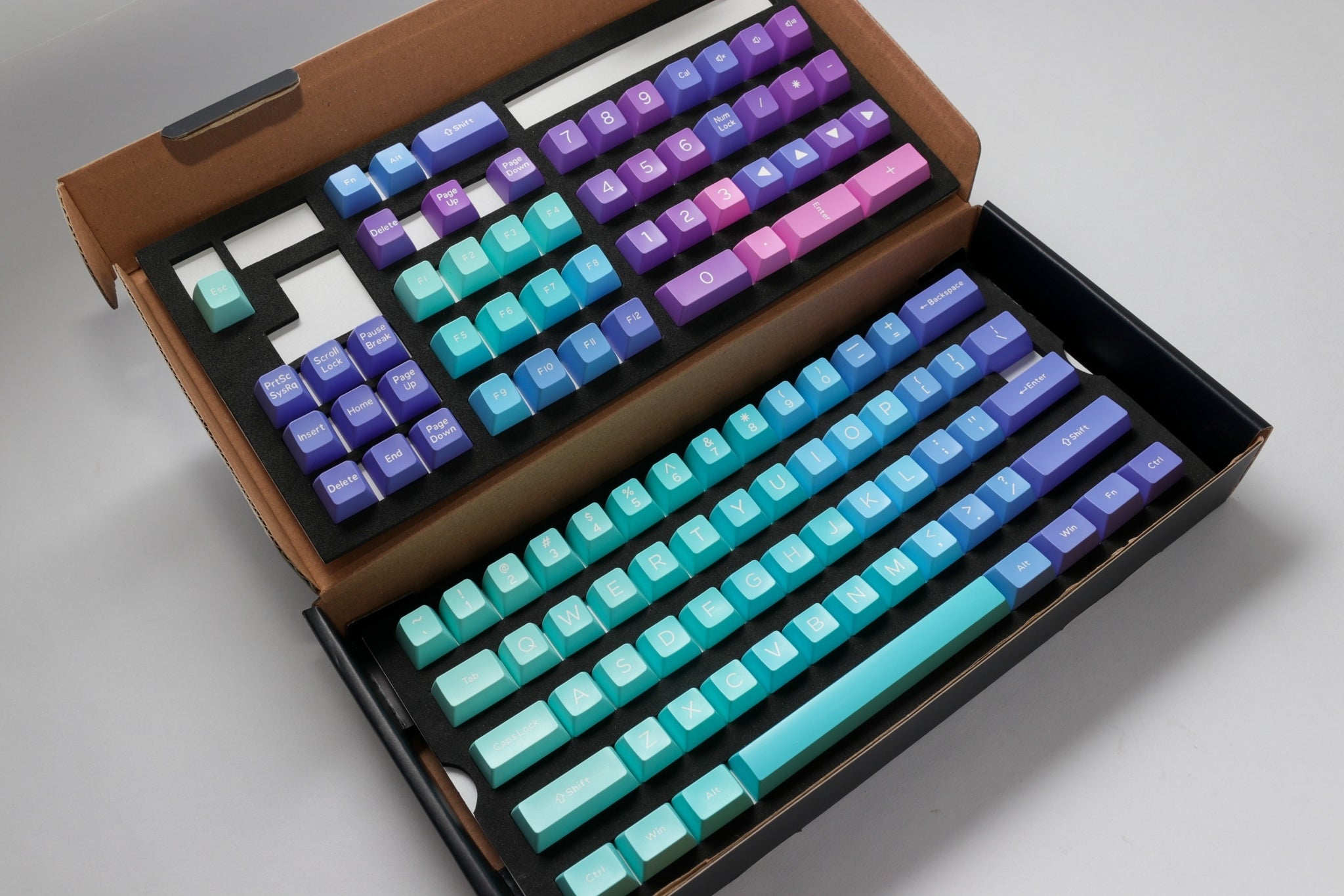 Hardcap x Ducky Azure 108 Key SA Profile Double Shot ABS Keycap Set
