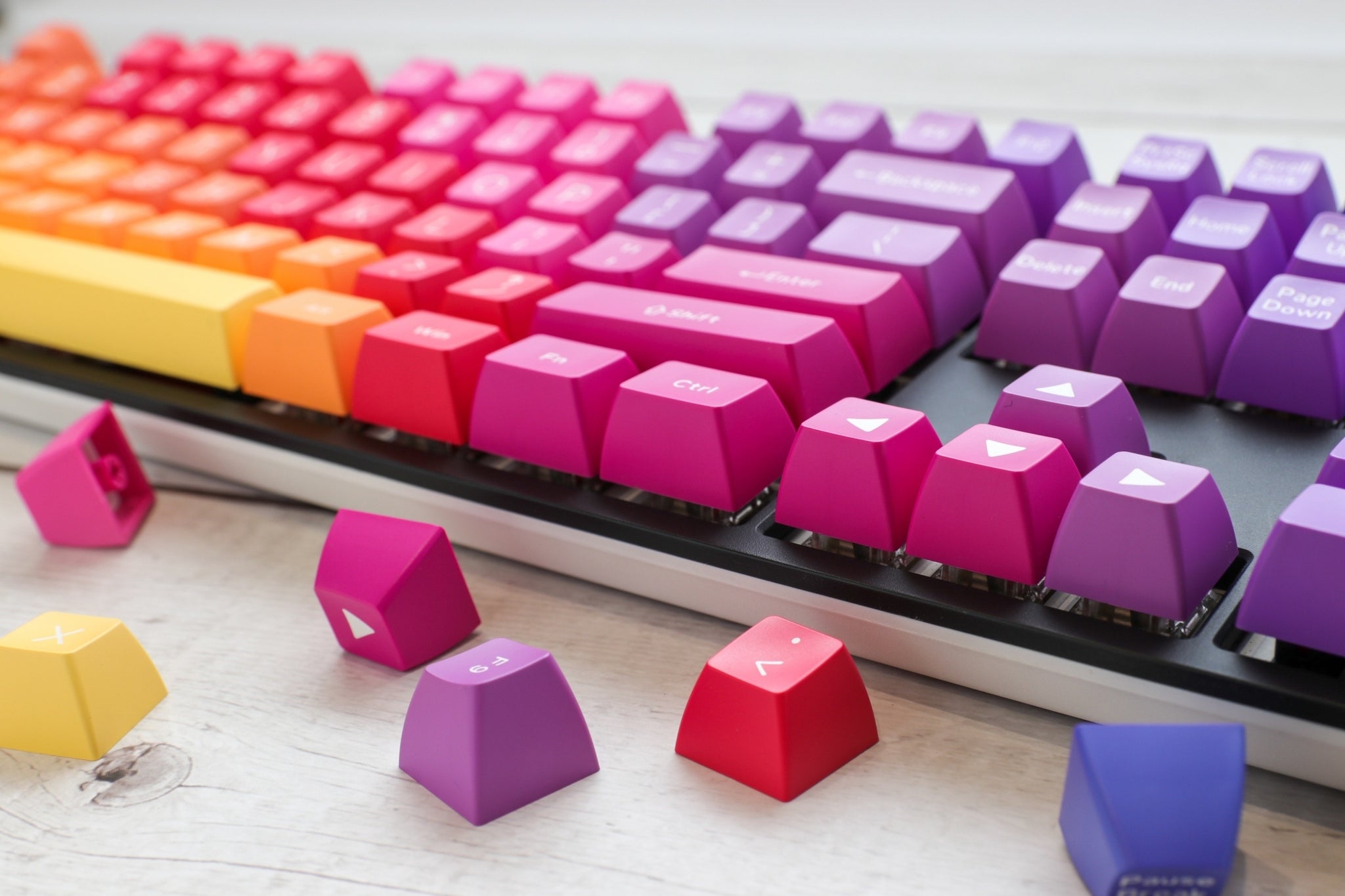 Hardcap x Ducky Afterglow 108 Key SA Profile Double Shot ABS Keycap Se