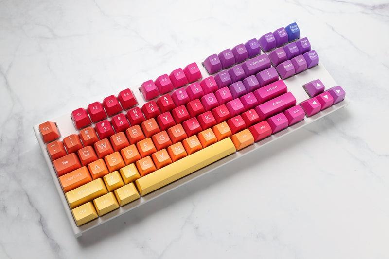 Hardcap x Ducky Afterglow 108 Key SA Profile Double Shot ABS Keycap Se