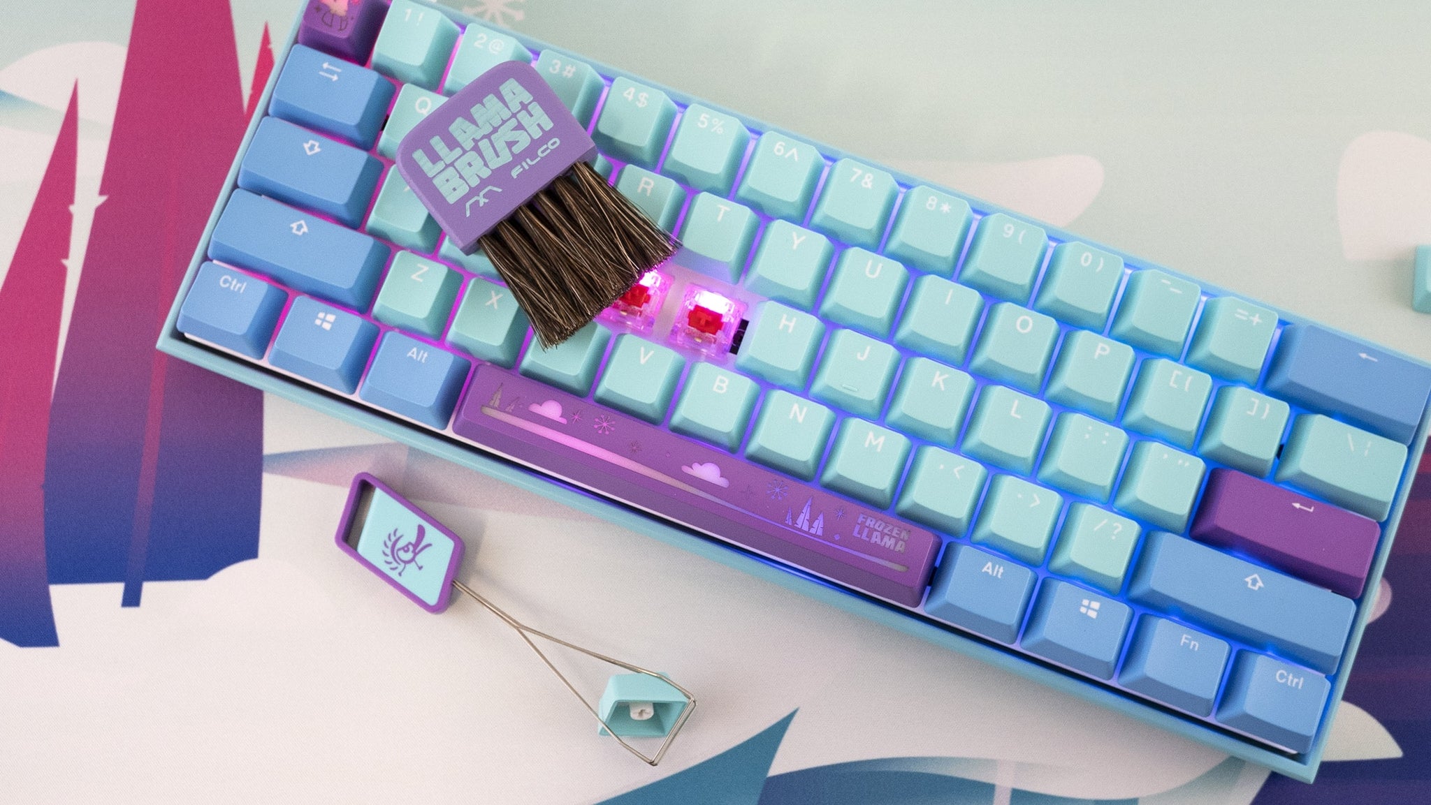 Filco x MK Frozen Llama Keyboard Cleaning Brush