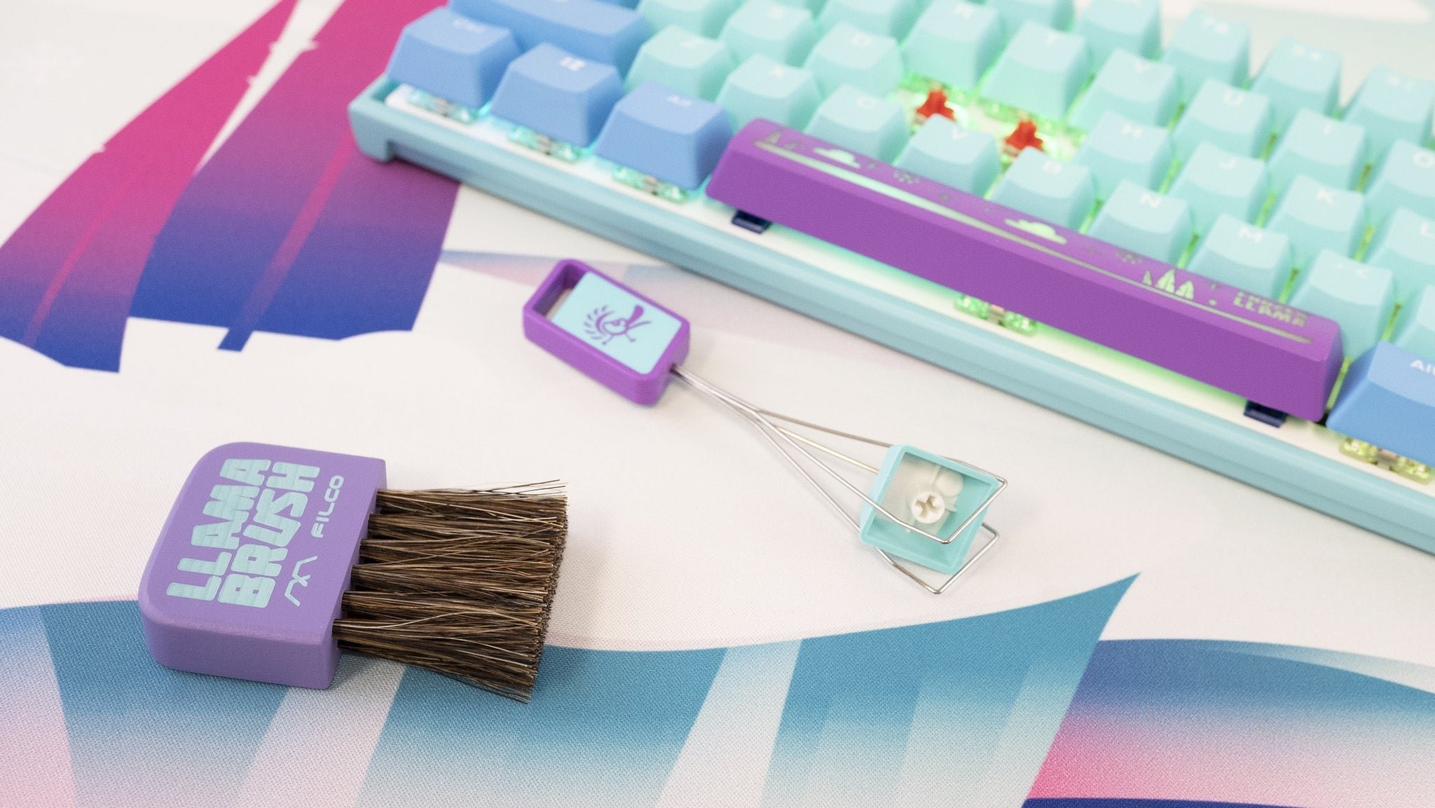 Filco x MK Frozen Llama Keyboard Cleaning Brush