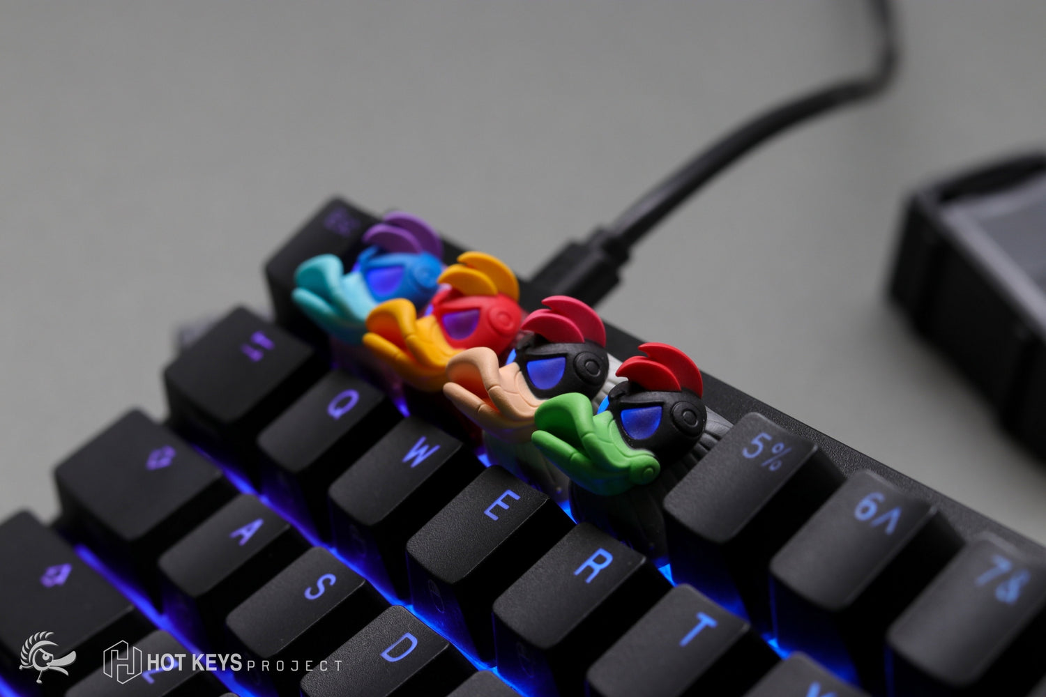 Hot Keys Project HKP x Ducky Ducky League Aqua Duck Artisan Keycap