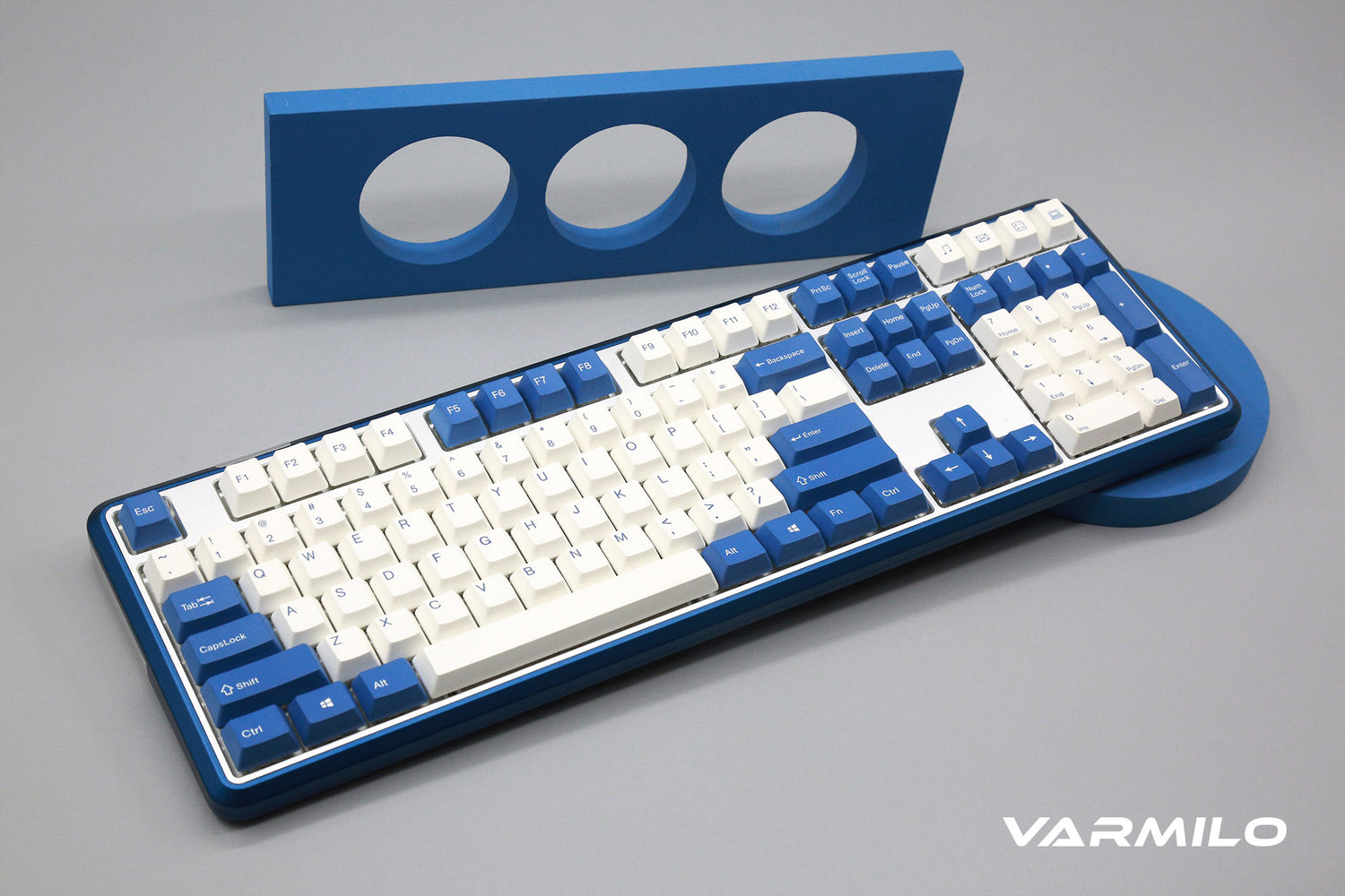 Varmilo Sword 2-108 Pacific Blue White LED Dye Sub PBT Aluminum EC Mec