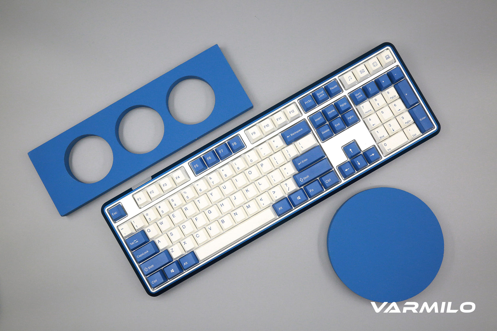 Varmilo Sword 2-108 Pacific Blue White LED Dye Sub PBT Aluminum EC Mec