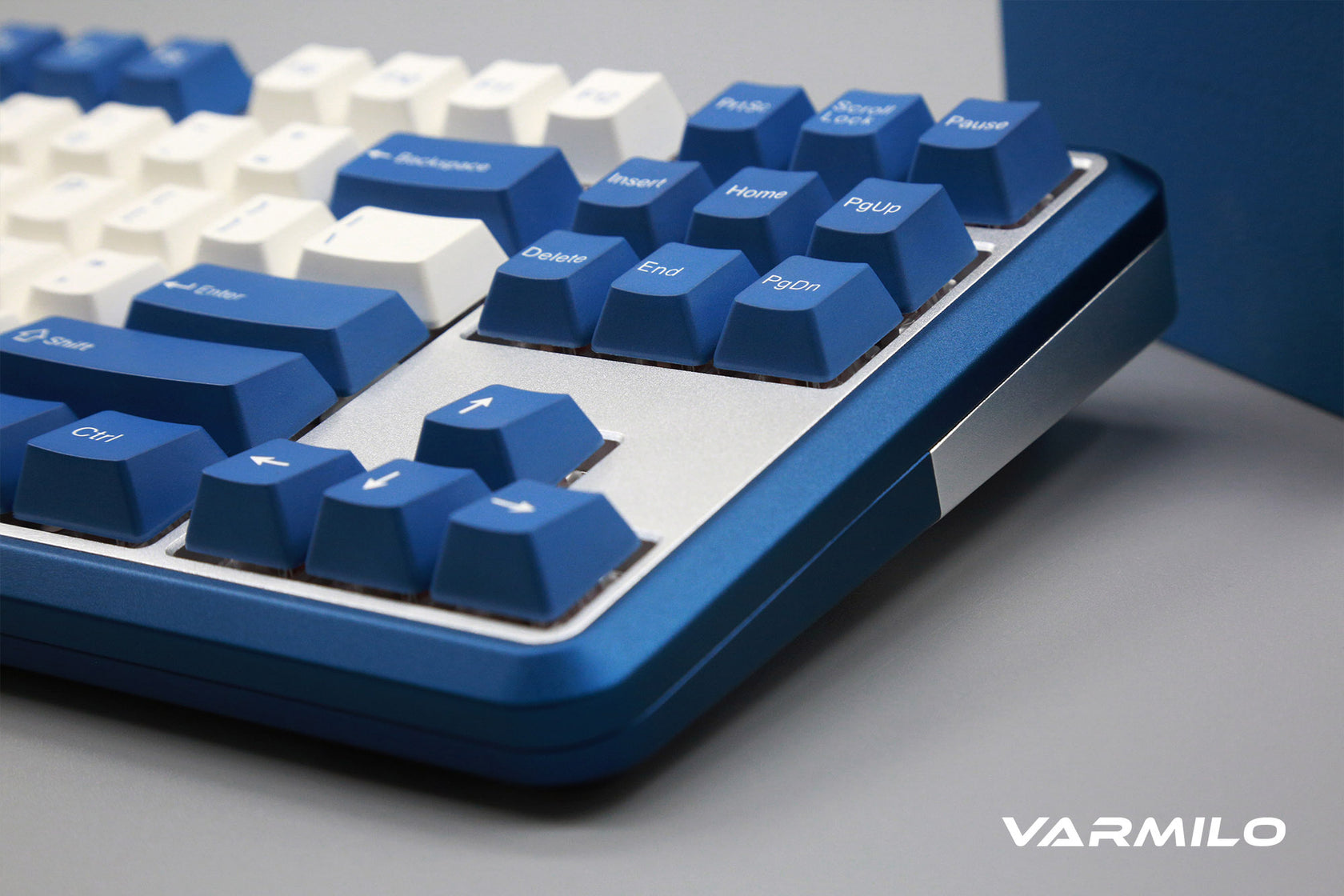 Varmilo Sword 2-87 Pacific Blue White LED TKL Dye Sub PBT Aluminum EC