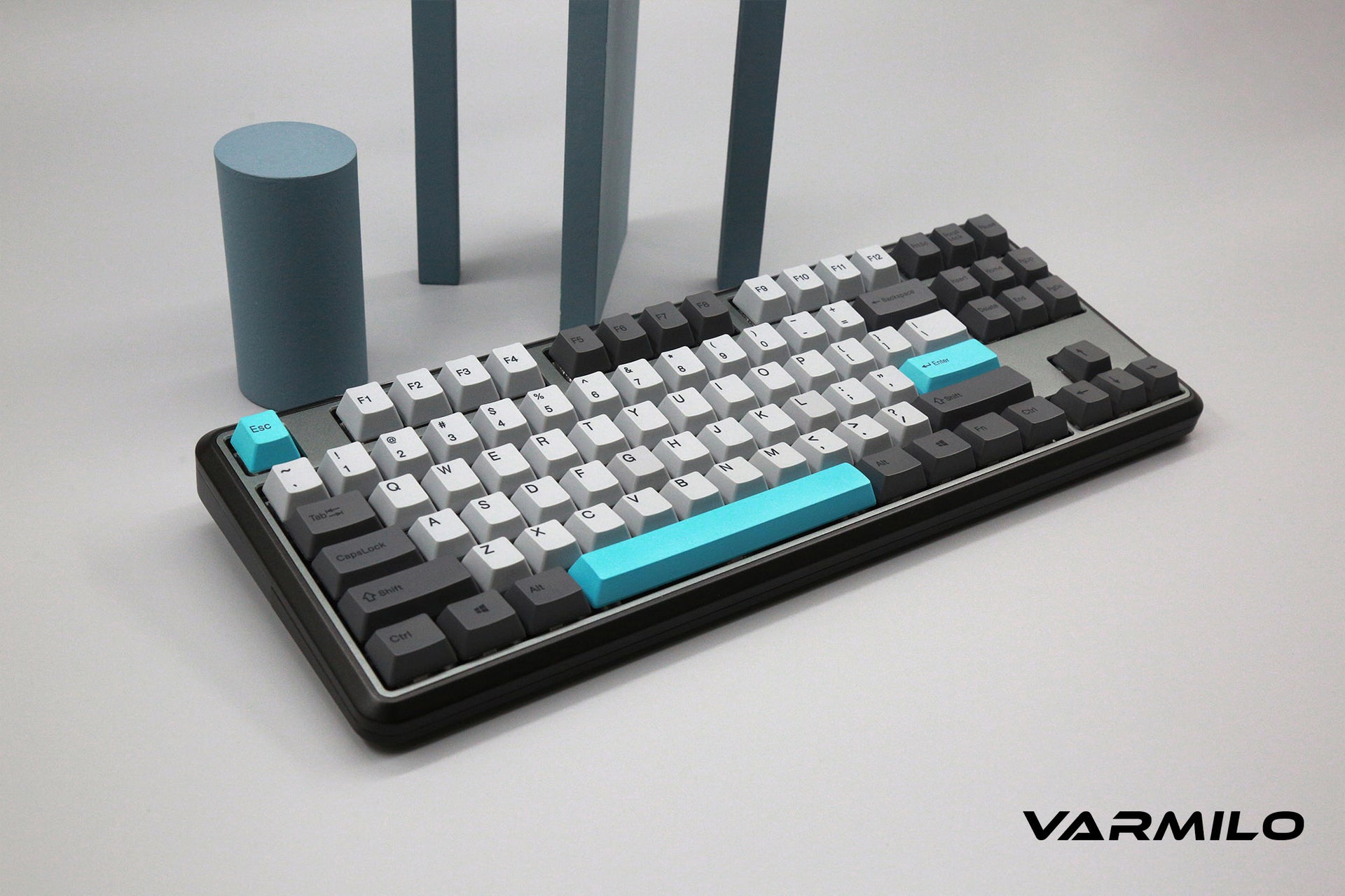 Varmilo Sword 2-87 Moonlight White LED TKL Dye Sub PBT Aluminum EC Mec