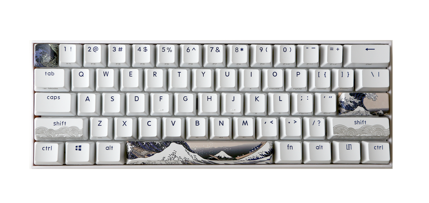 KBParadise V60 The 2 Great Wave 60% Double Shot PBT Hotswap Mechanical