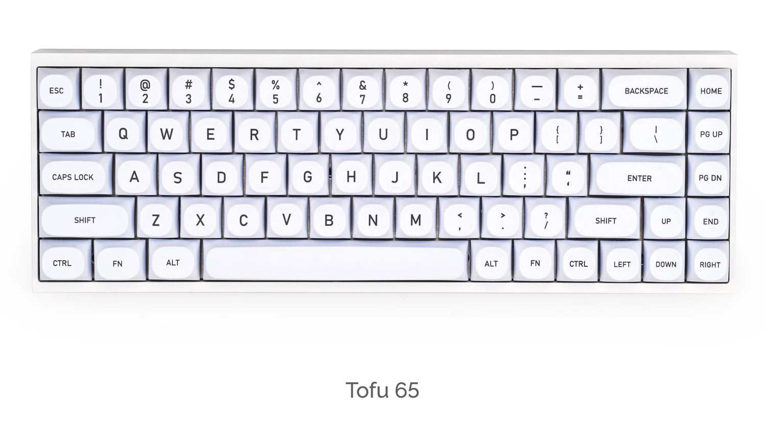 KBDFans MA White CAT 141 Key MA Profile Dye Sub PBT Keycap Set