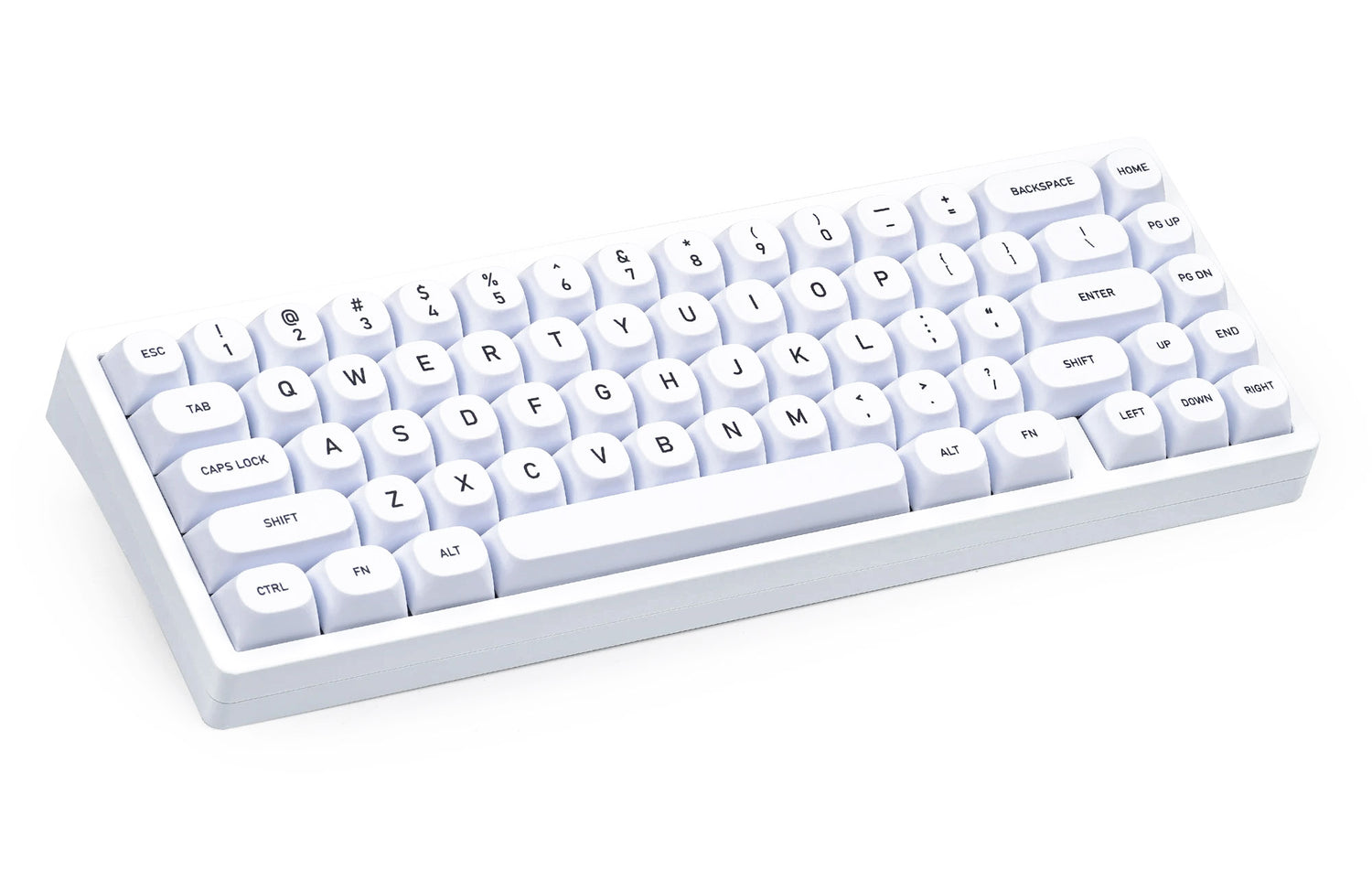 KBDFans MA White CAT 141 Key MA Profile Dye Sub PBT Keycap Set