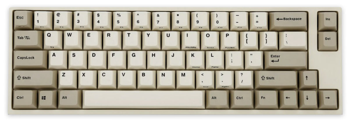 Leopold FC660MBT Two Tone White 65% Bluetooth Double Shot PBT Mechanic