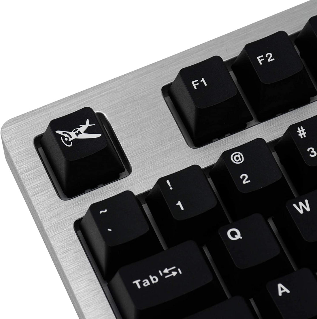 Mistel White on Black 119 Key OEM Profile Double Shot PBT Keycap Set