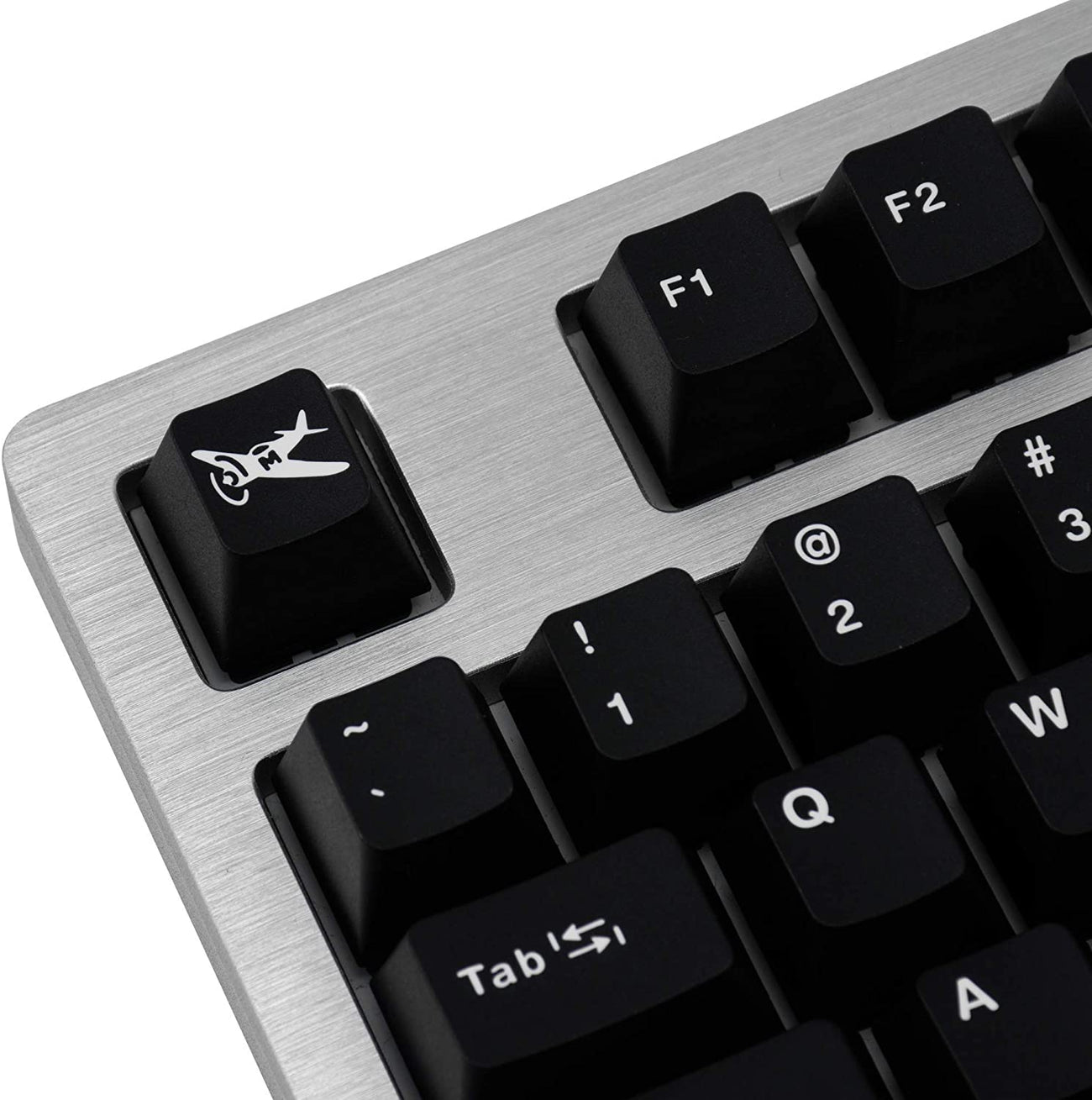 Mistel White on Black 119 Key OEM Profile Double Shot PBT Keycap Set
