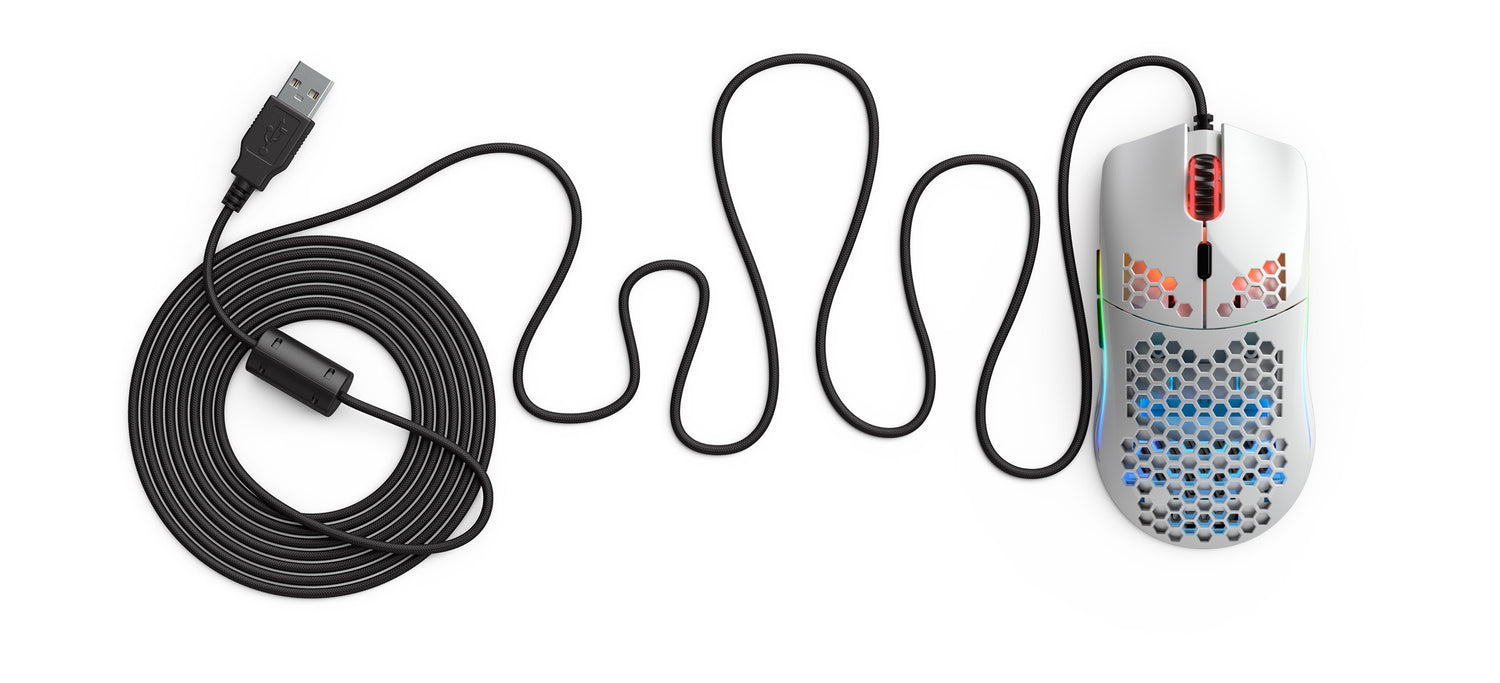 Glorious PC Model O Minus Glossy White RGB Wired Mouse