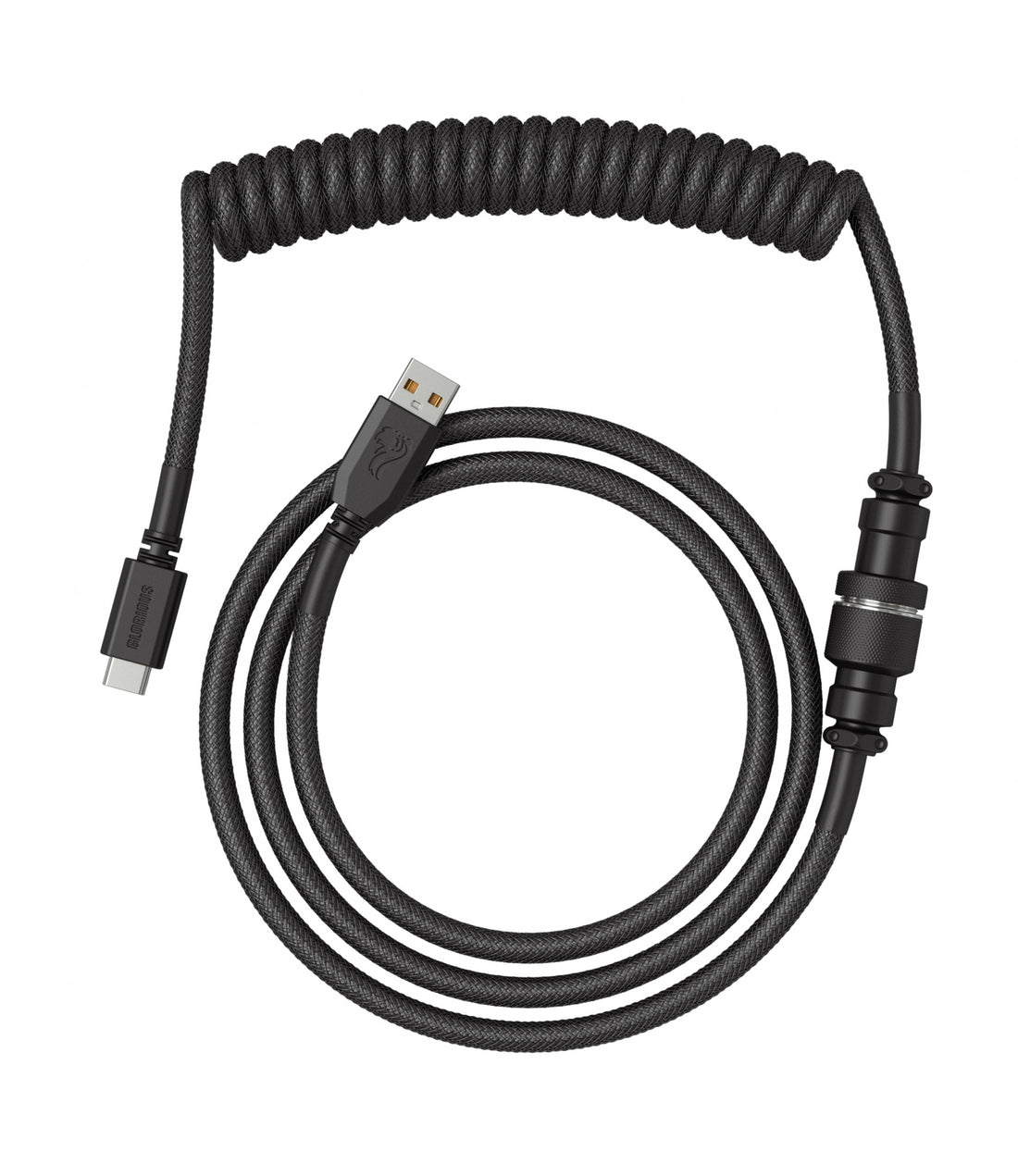 Glorious PC Coiled Keyboard Cable Black
