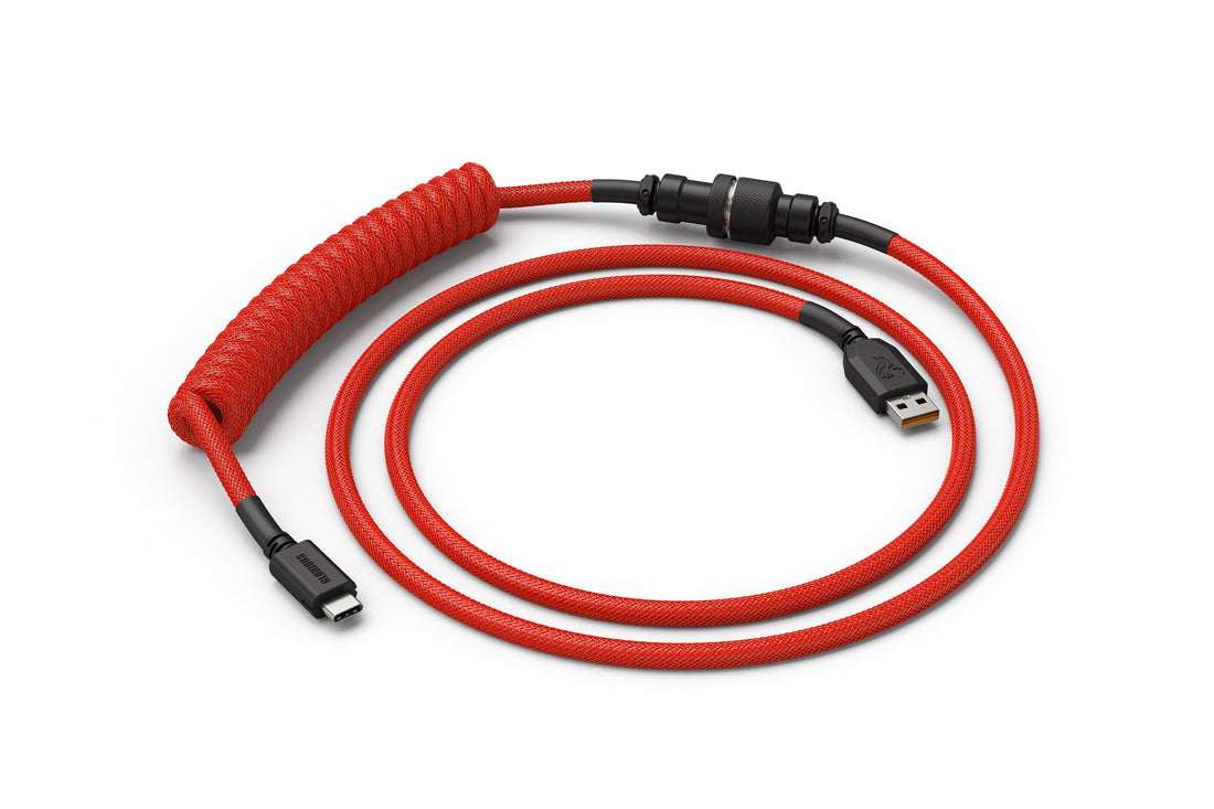 Glorious PC Coiled Keyboard Cable Red