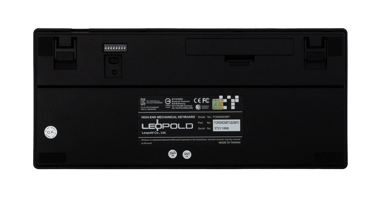 Leopold FC650MDS Blue/Grey PD 65% Double Shot PBT Mechanical Keyboard