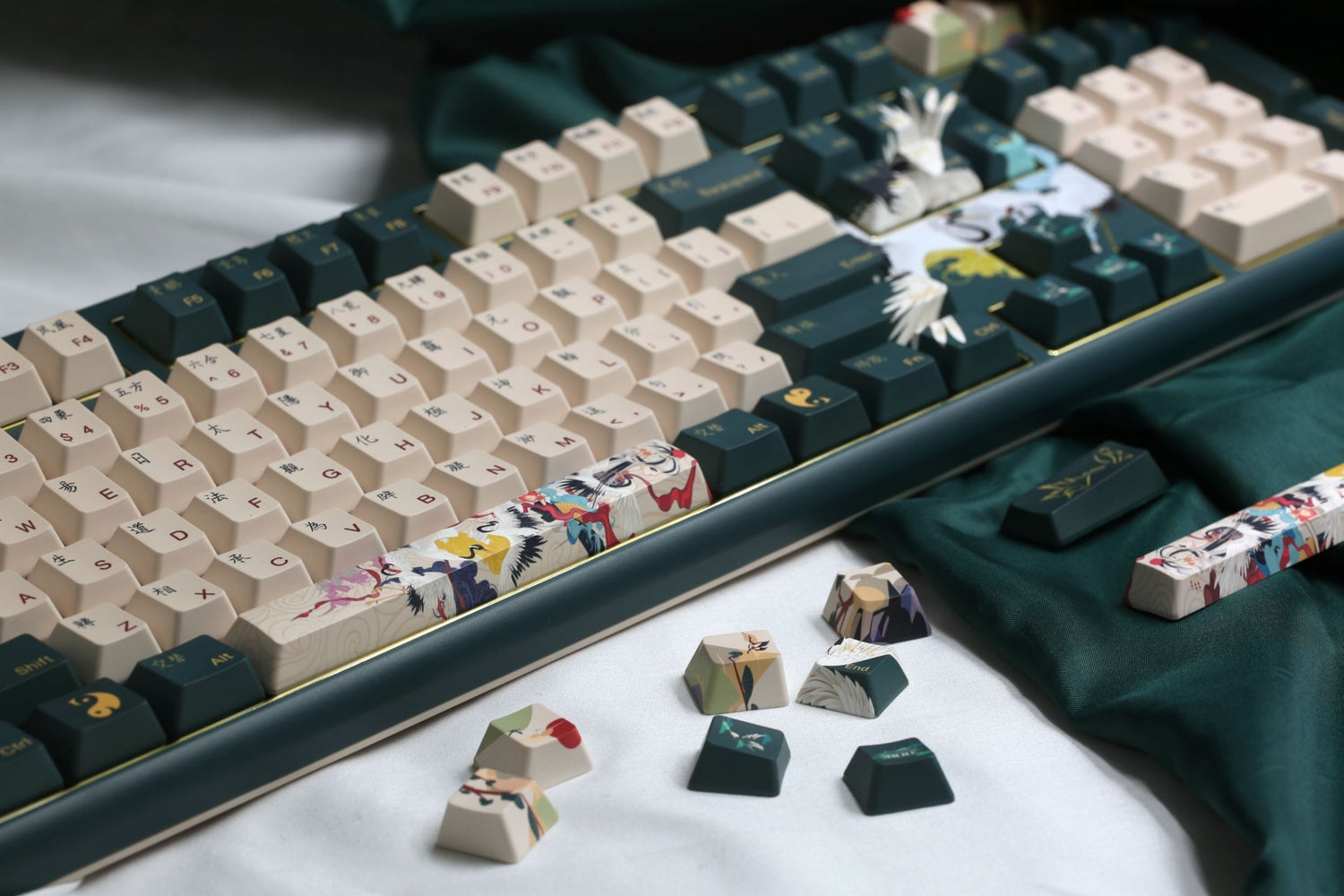 Varmilo Lure Series Crane White LED EC Mechanical Keyboard