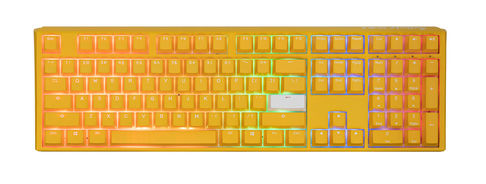 Ducky Yellow One 3 Hotswap RGB Double Shot PBT QUACK Mechanical Keyboa