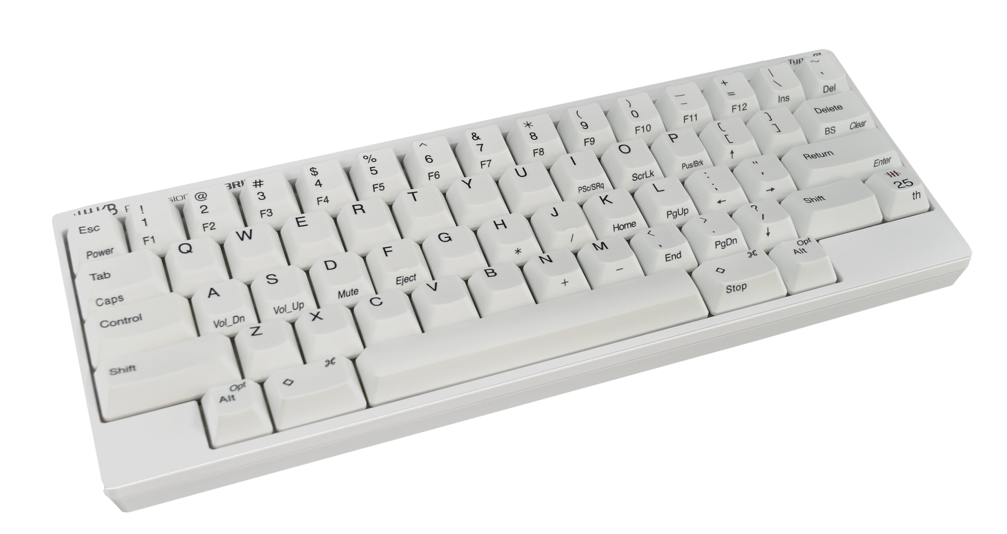 HHKB Hybrid Type-S SNOW 25th Anniversary Edition 60% Dye Sub PBT Mecha
