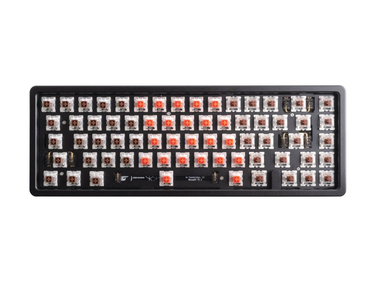 Odin Gaming Nova 65 Black Aluminum Barebones 65% Hotswap RGB Mechanica