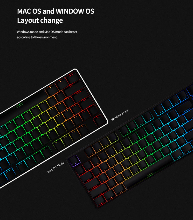 Typone Mars Pro Shooting Star RGB LED TKL Mechanical Keyboard