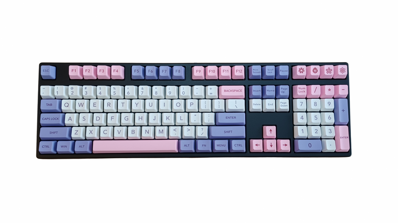 KBParadise Lilac 108 Key OEM Profile Double Shot PBT Keycap Set