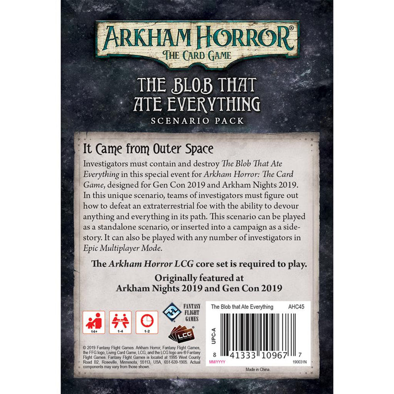 Arkham Horror LCG : The Blob That Ate Everything