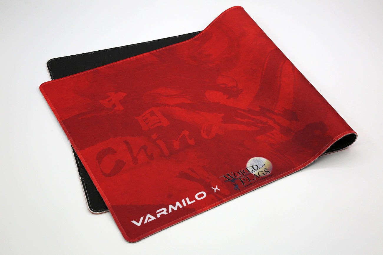 Varmilo Extra Large Olympics China Desk Mat with Stitched Edges