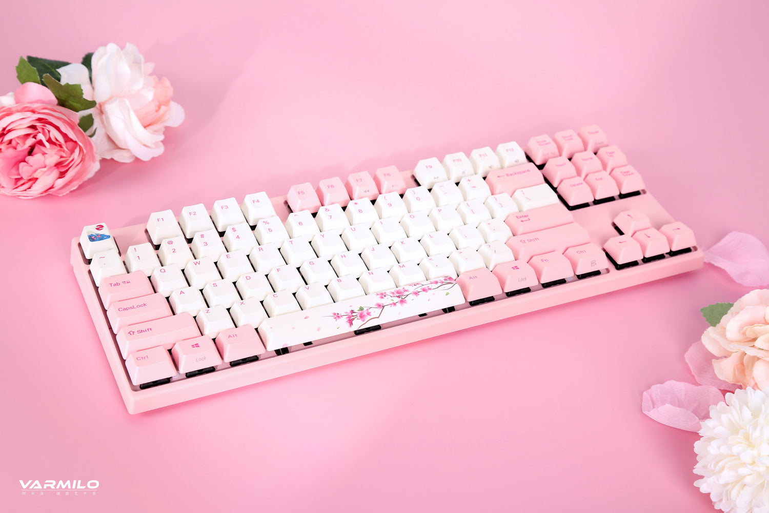 Varmilo VA Series V2 Sakura R1 TKL Bluetooth Mechanical Keyboard